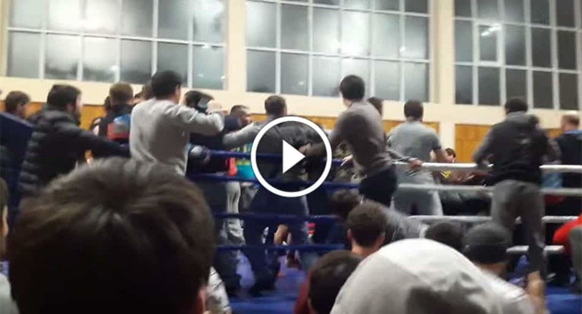 Cheapshot Leads To Mass Brawl In Russian Mma Event Mma Underground