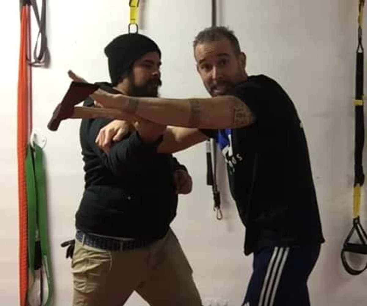 Self Defense Against An Axe Attack Mma Underground