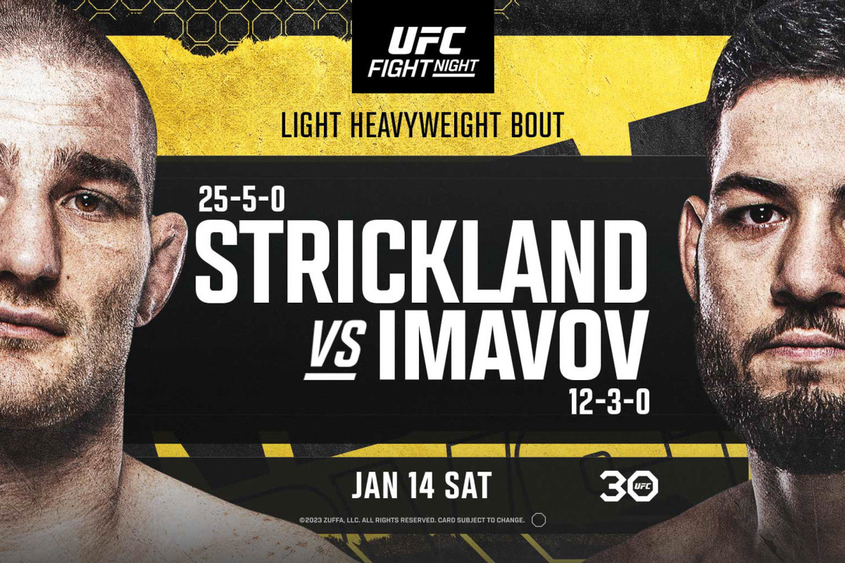 Ufc Fight Night 217 Official Weigh In Results Strickland 10 Pounds